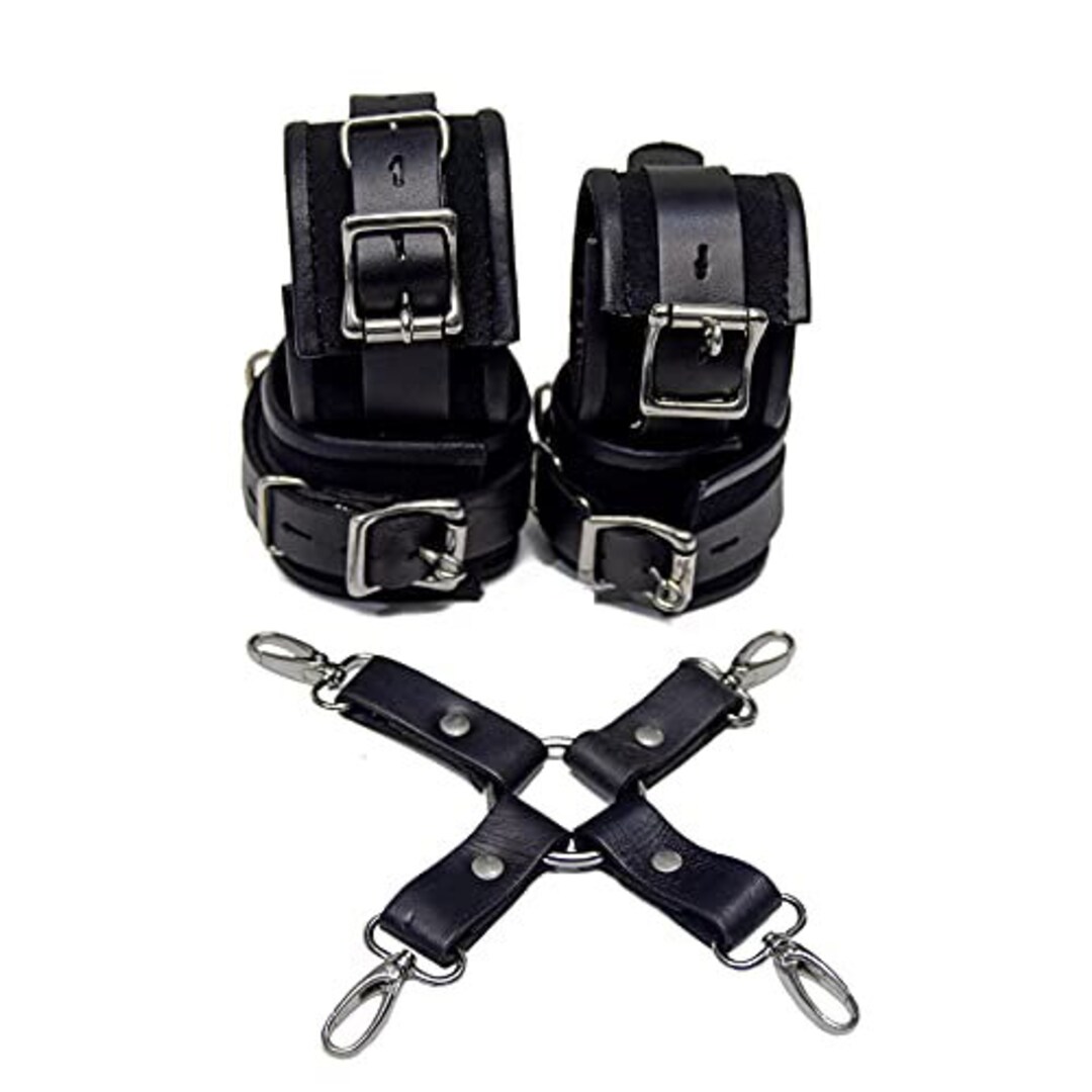 Restraint Bondage Set Made of Real Cowhide Leather Tie 4 - Etsy