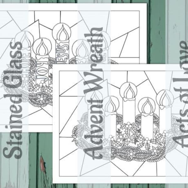 Glass Advent Wreath - Etsy