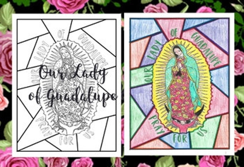 Our Lady of Guadalupe Coloring Page: Catholic Education (digital ...