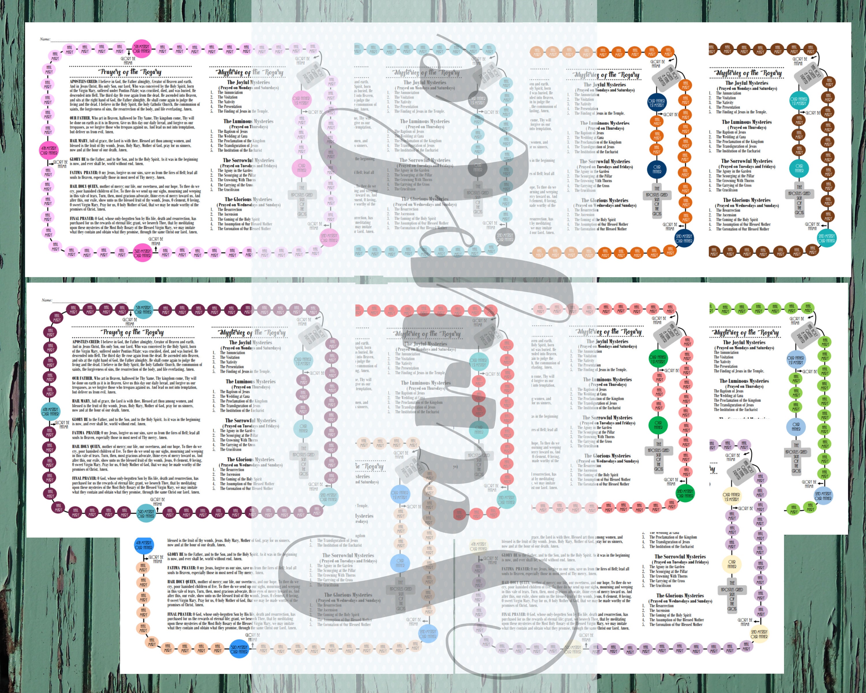 Rosary Guide, Religious Education, Rosary Printable, Rosary Download ...