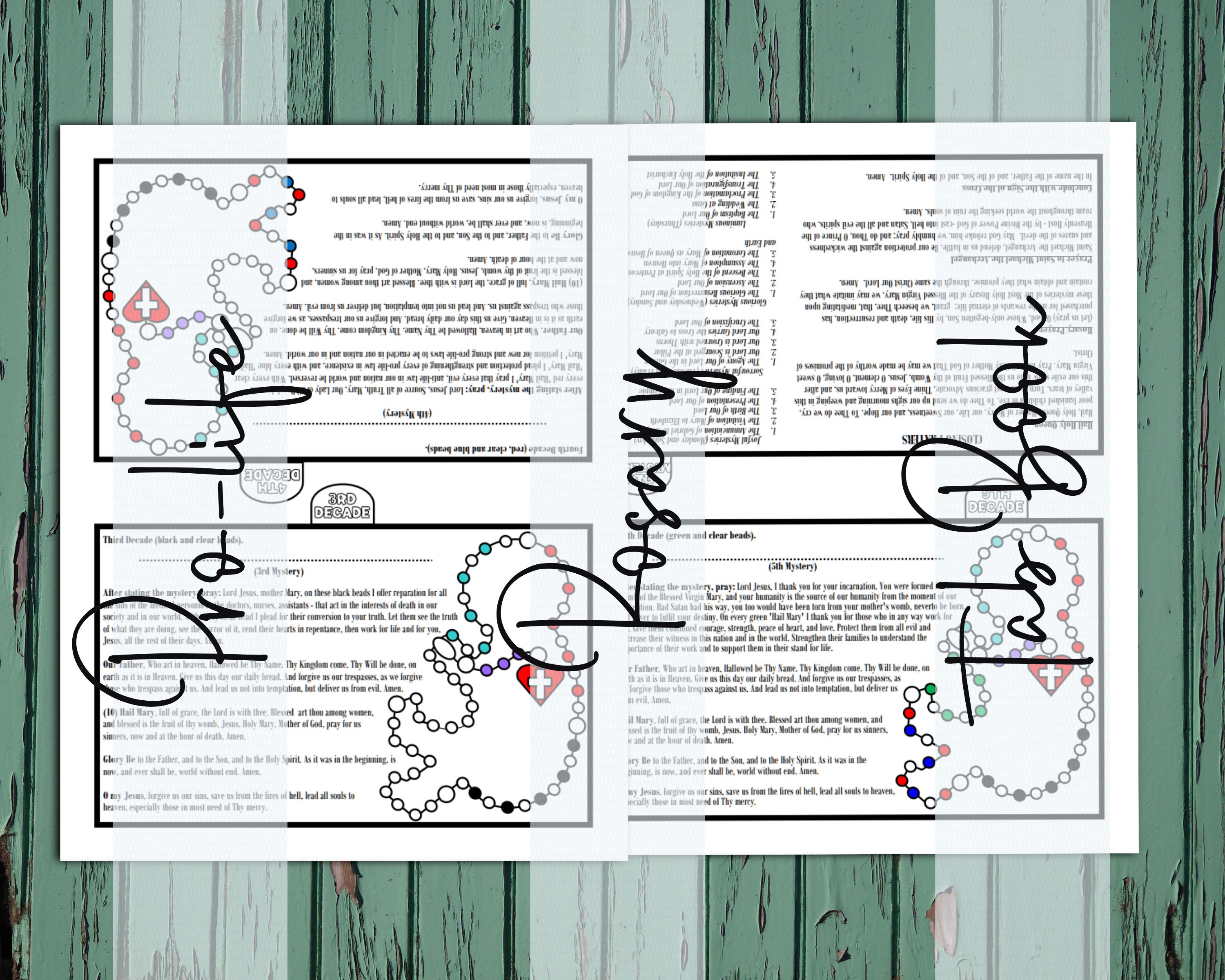 Pro-life Rosary Tab Book, Rosary, Pro-life - Etsy