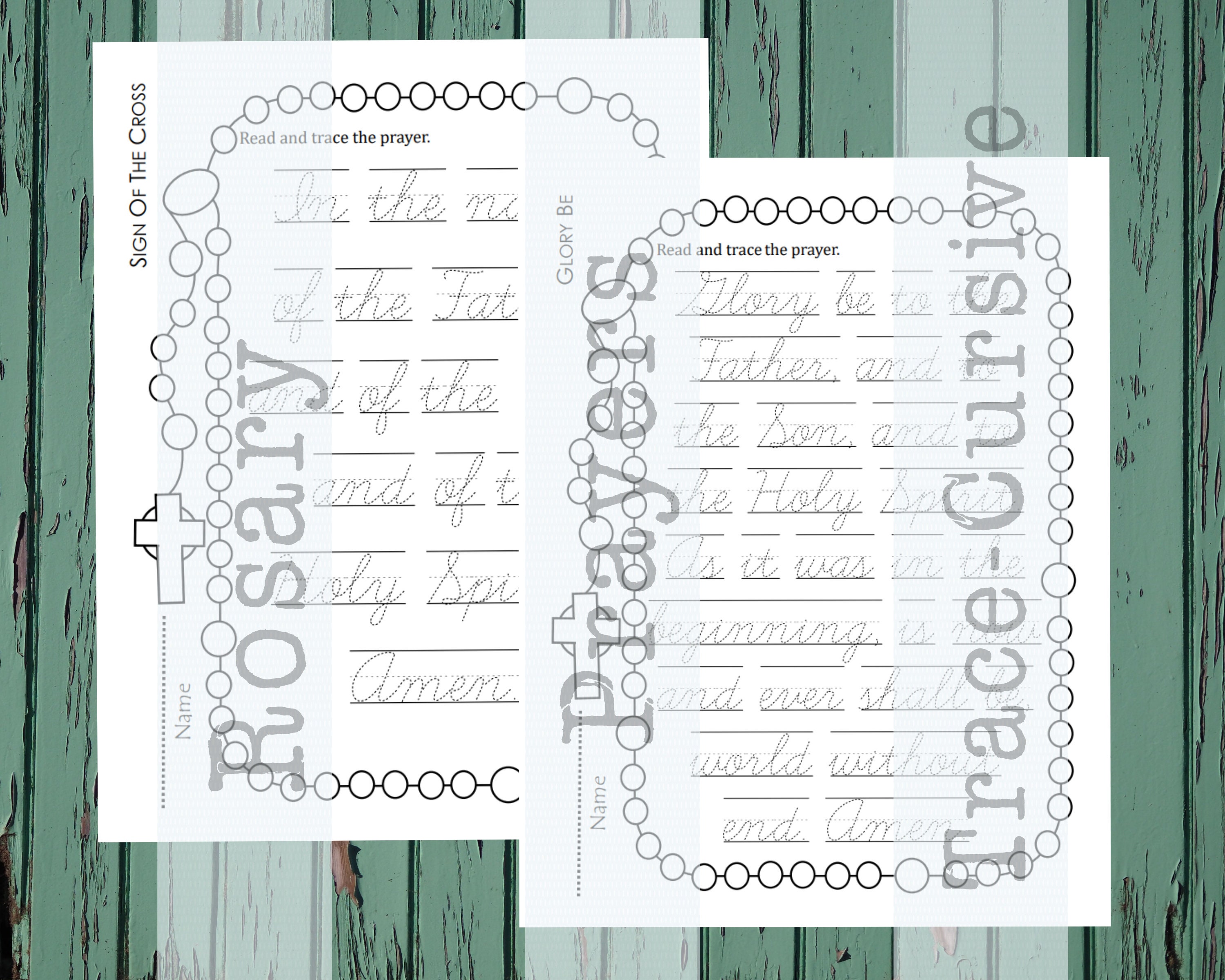 Rosary Prayers, Catholic Education, Catholic Catechism Handwriting ...