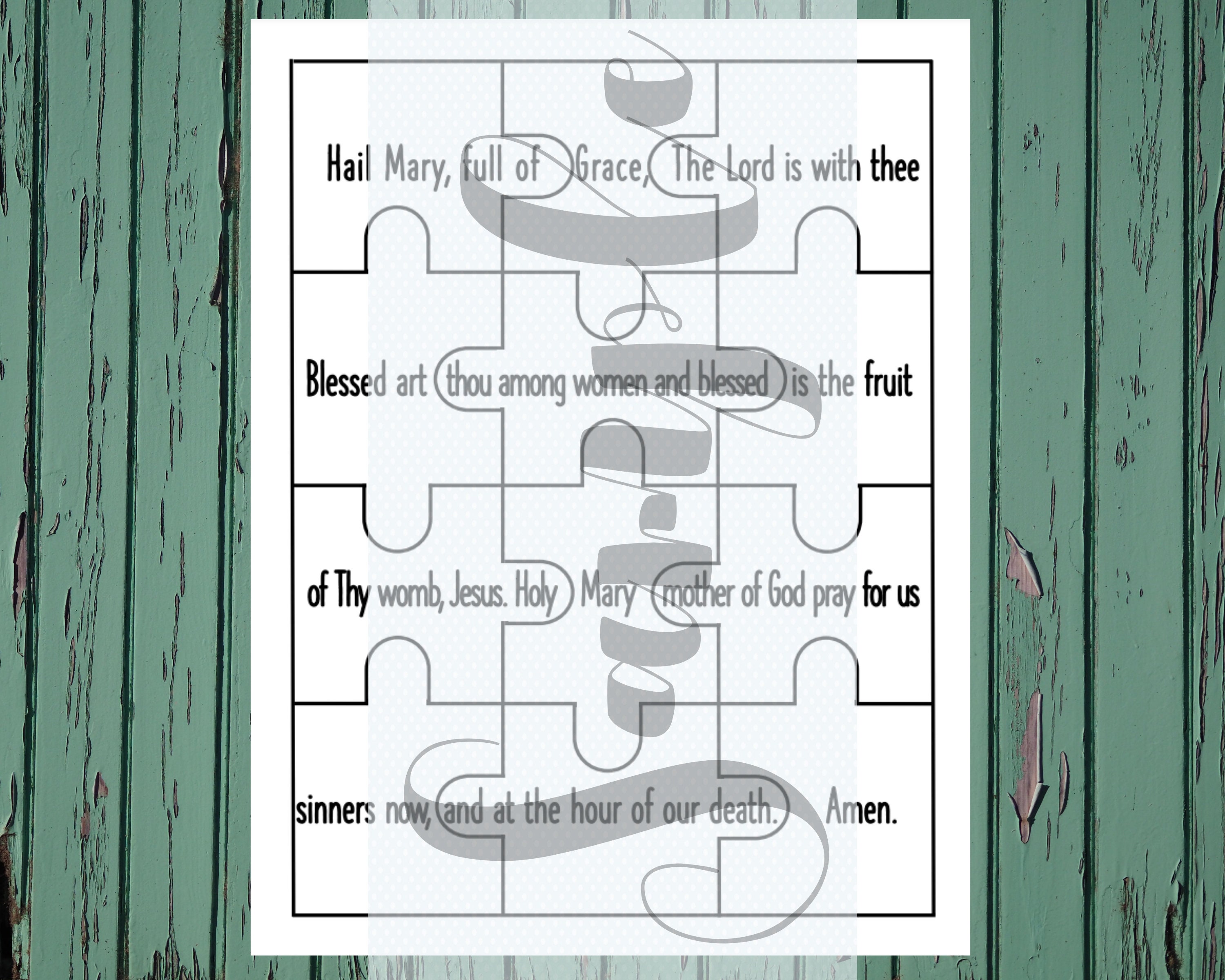 Catholic Prayers, 12 Piece Puzzles, Religious Education, Faith ...