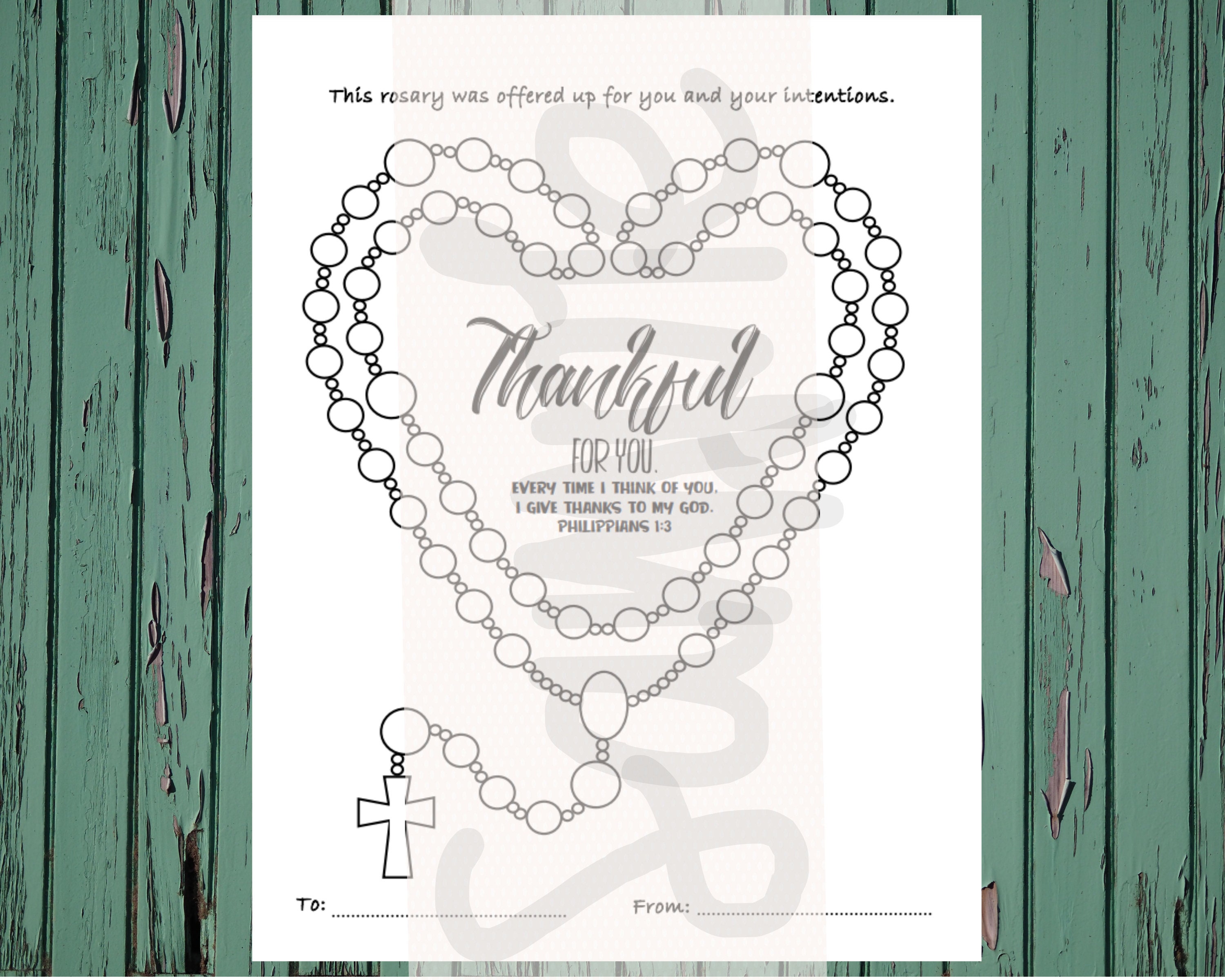 Rosary Gift of Prayer, Rosary Coloring Sheet, Catholic Education ...