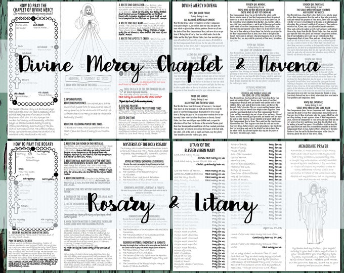 Rosary, Litany, Divine Mercy Chaplet, Divine Mercy Novena, Catholic ...