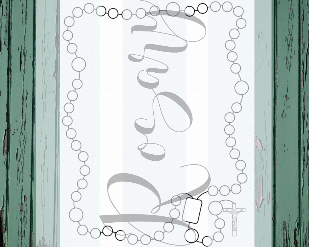 Rosary Coloring Page, Catholic Education, Holy Rosary Download, Sunday ...