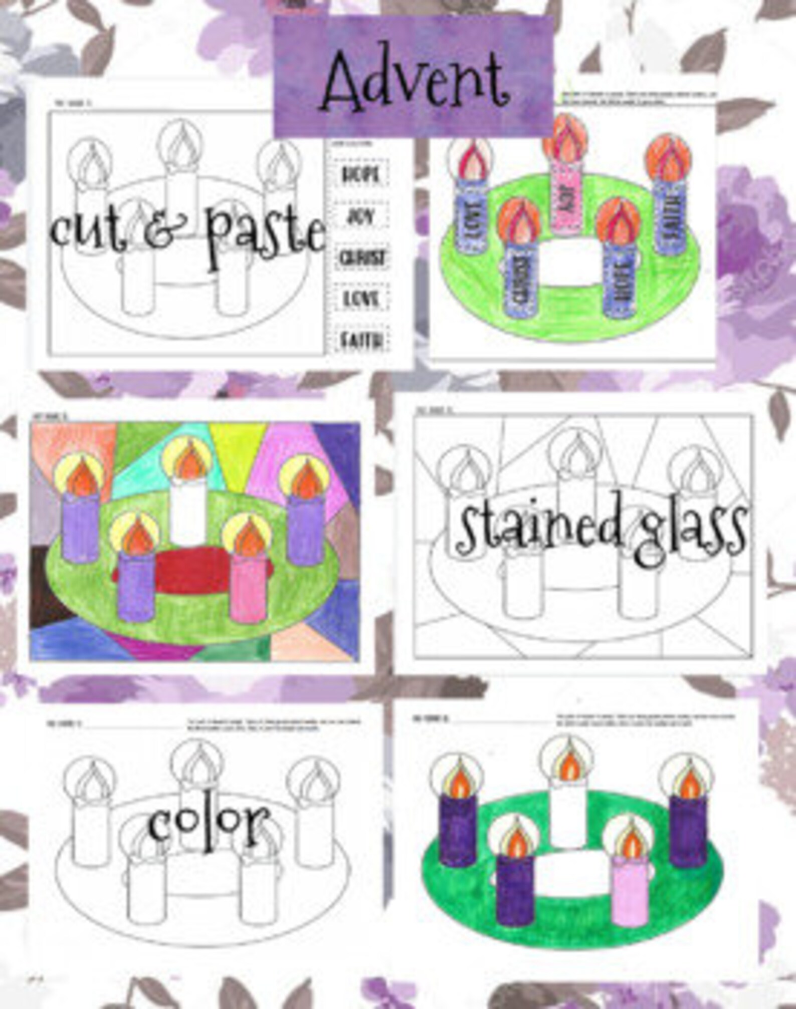Advent Acrostic Poems, Advent Printable Activity, Advent, Catholic ...