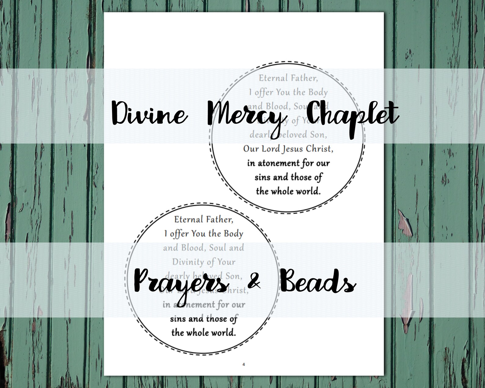 Divine Mercy Chaplet Prayer Guide - Catholic Faith (digital Download ...