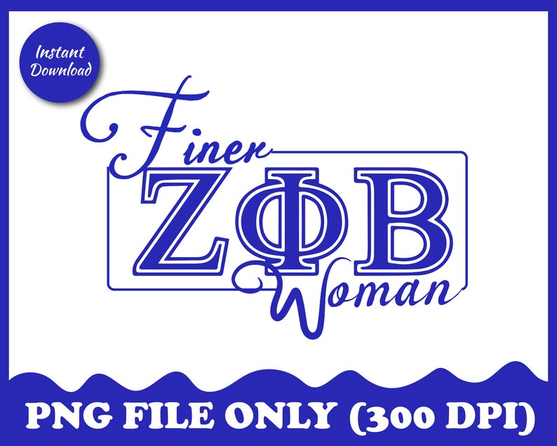 Zeta Phi Beta Finer Woman PNG, Sorority Sublimation Design, Greek ...