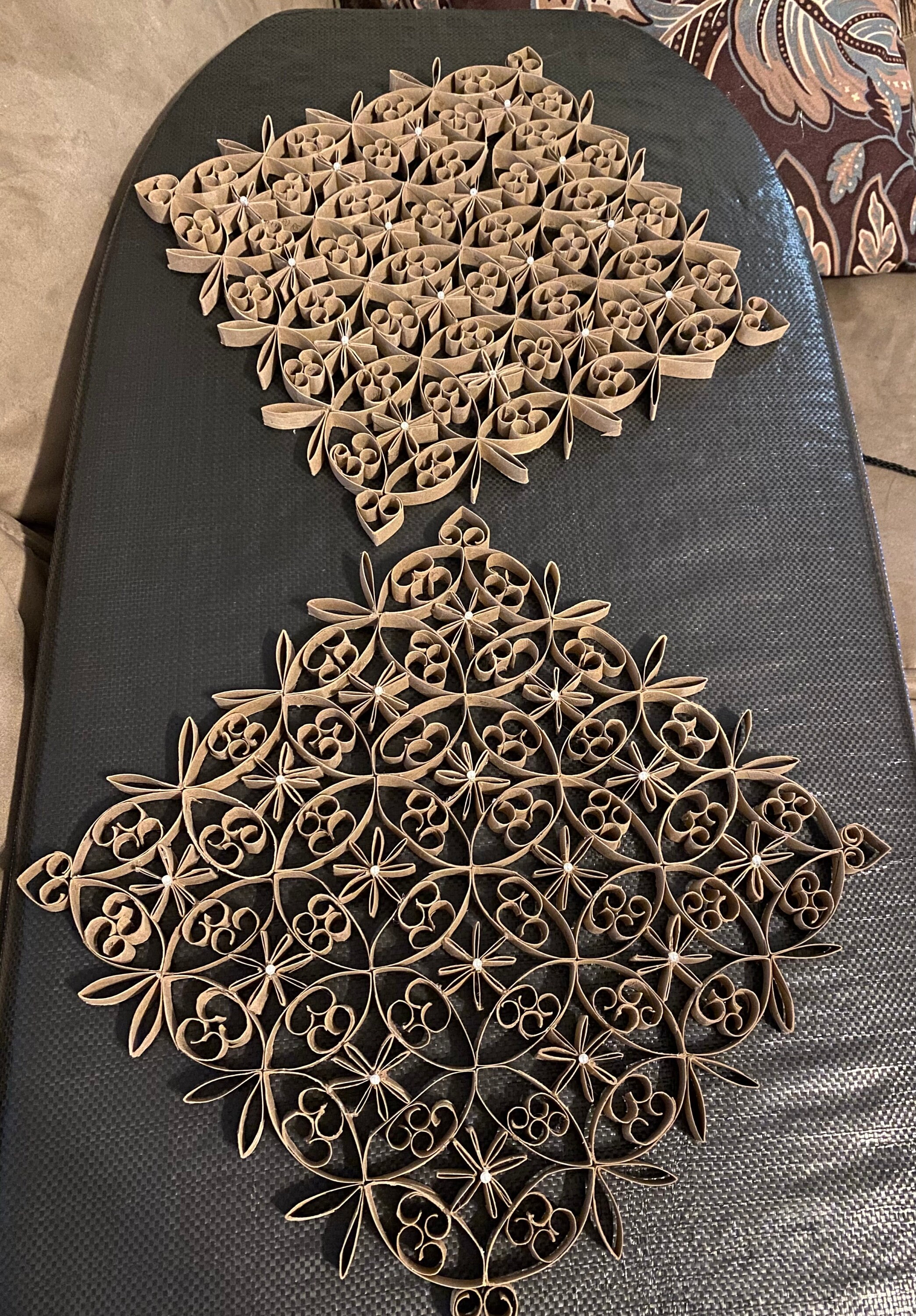 Paper Roll Wall Decor | Recycled Art - Etsy