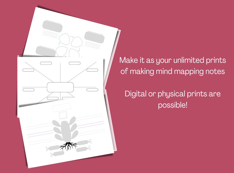 Mind Map Note Template PDF – Printable Study Notes for Students ...