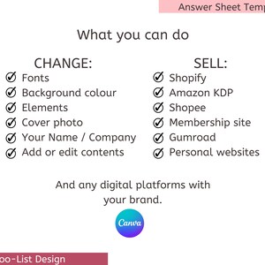 Answer Sheet Templates for Teachers, Lecturers, Tutors, and College ...