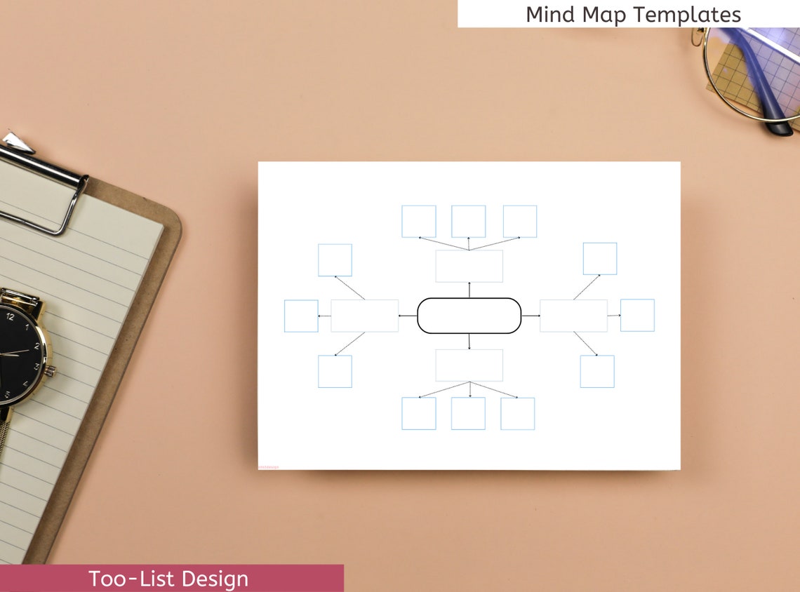Editable Mind Map Note Templates, Student Notes, Digital Notes ...