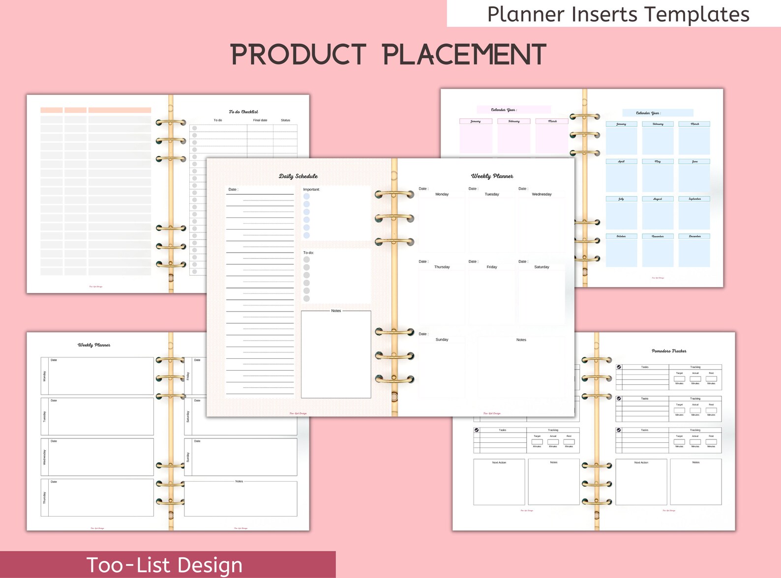 College Planner Inserts A4 A5 Printable Templates PDF - Etsy