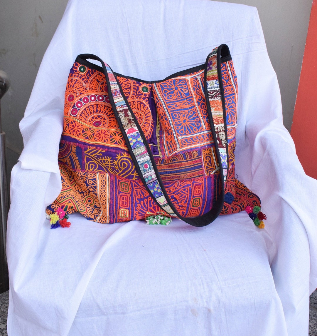 Afghani Embroidery Bag, Indian Handmade Patchwork Bag Afghani Bag ...