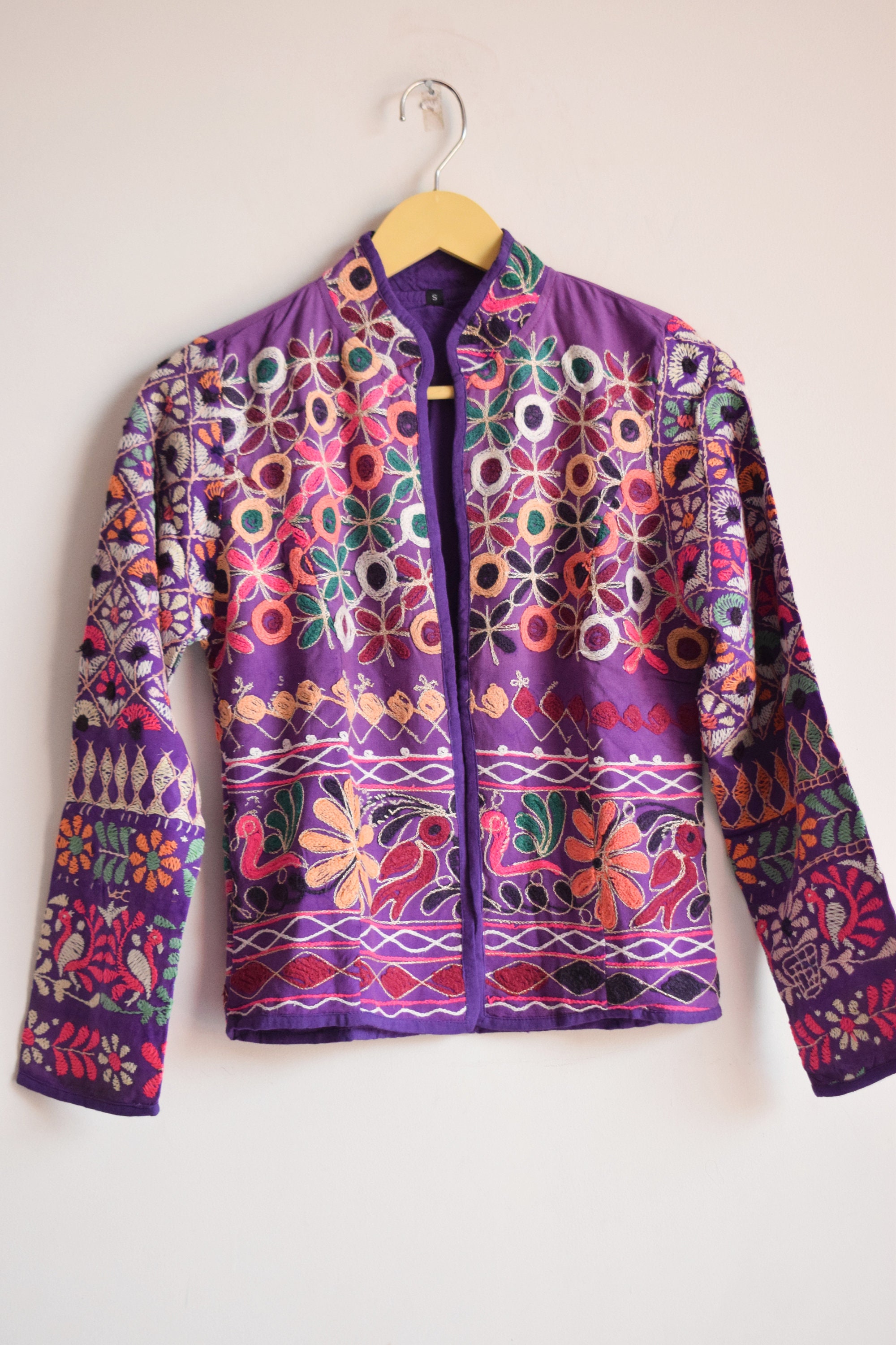 Indian Handmade Embroidery Jacket Women Banjara Jacket, Bohemian Jacket ...