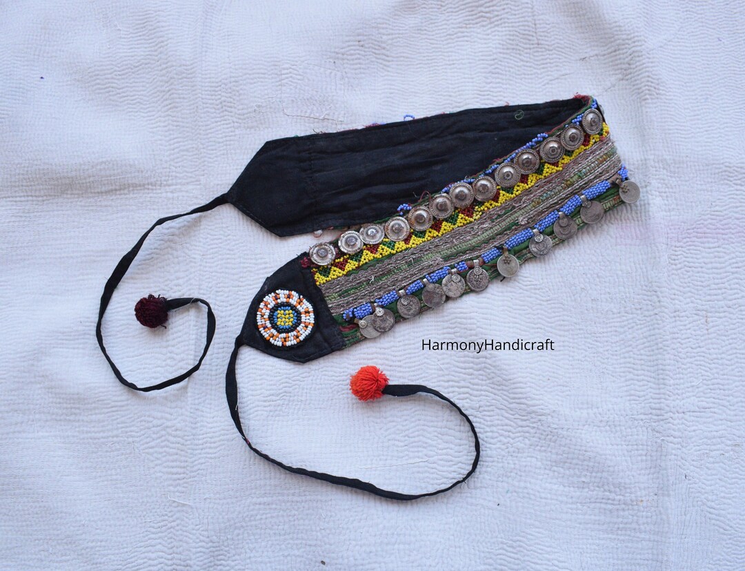 Afghani Belt, Belly Dance Belt, Vintage Banjara Belt, Tribal Kuchi Belt Indian Antique Banjara ...