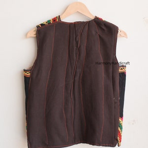 Vintage Afghan Vest, Vintage Afghani Jacket, Banjara Vest, Hand ...