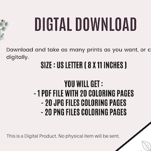 Printable Coloring Book, Mindfulness Quotes, 20 Pages Adult Coloring ...