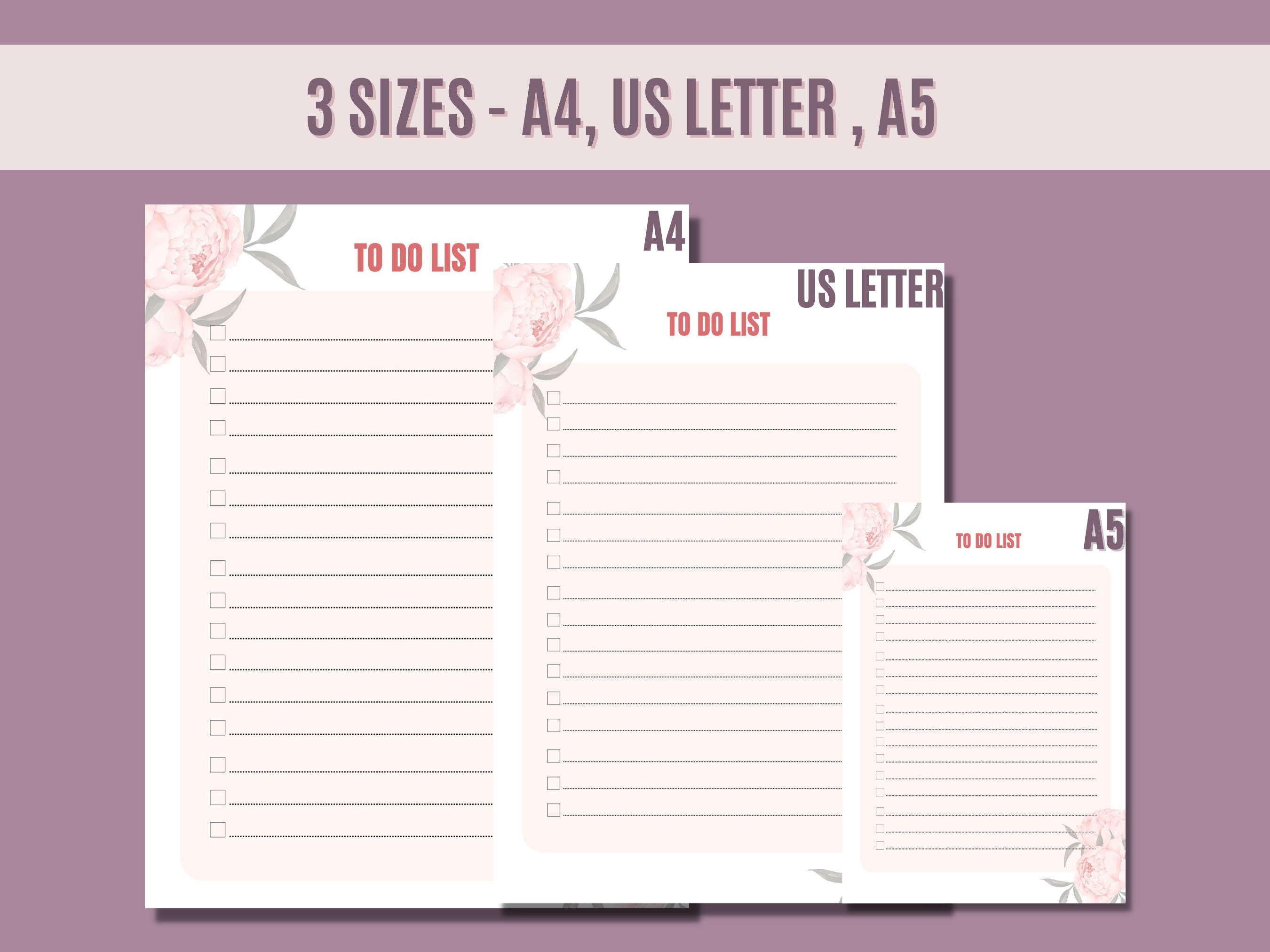 To Do List Printable Digital Download to Do List Notepad - Etsy