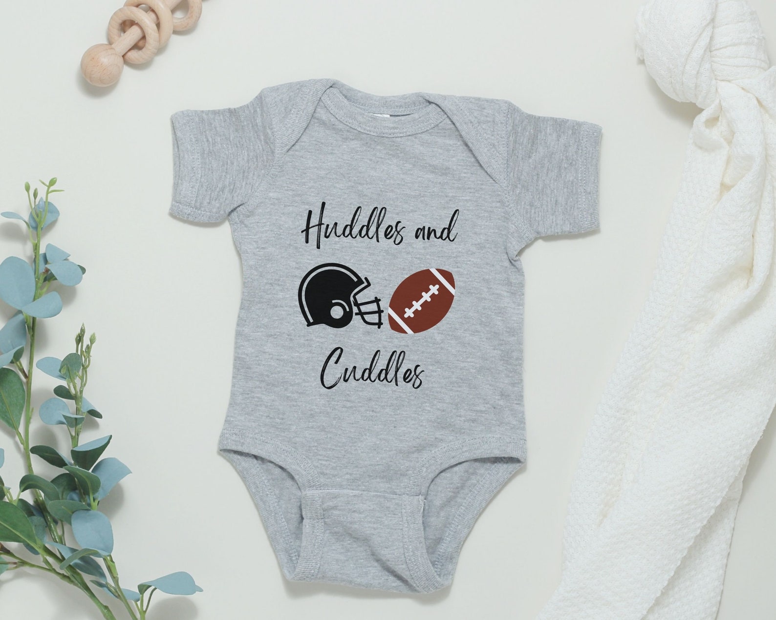 Huddles and Cuddles, Football Baby Clothes, Newborn Outfit, Baby Boy ...