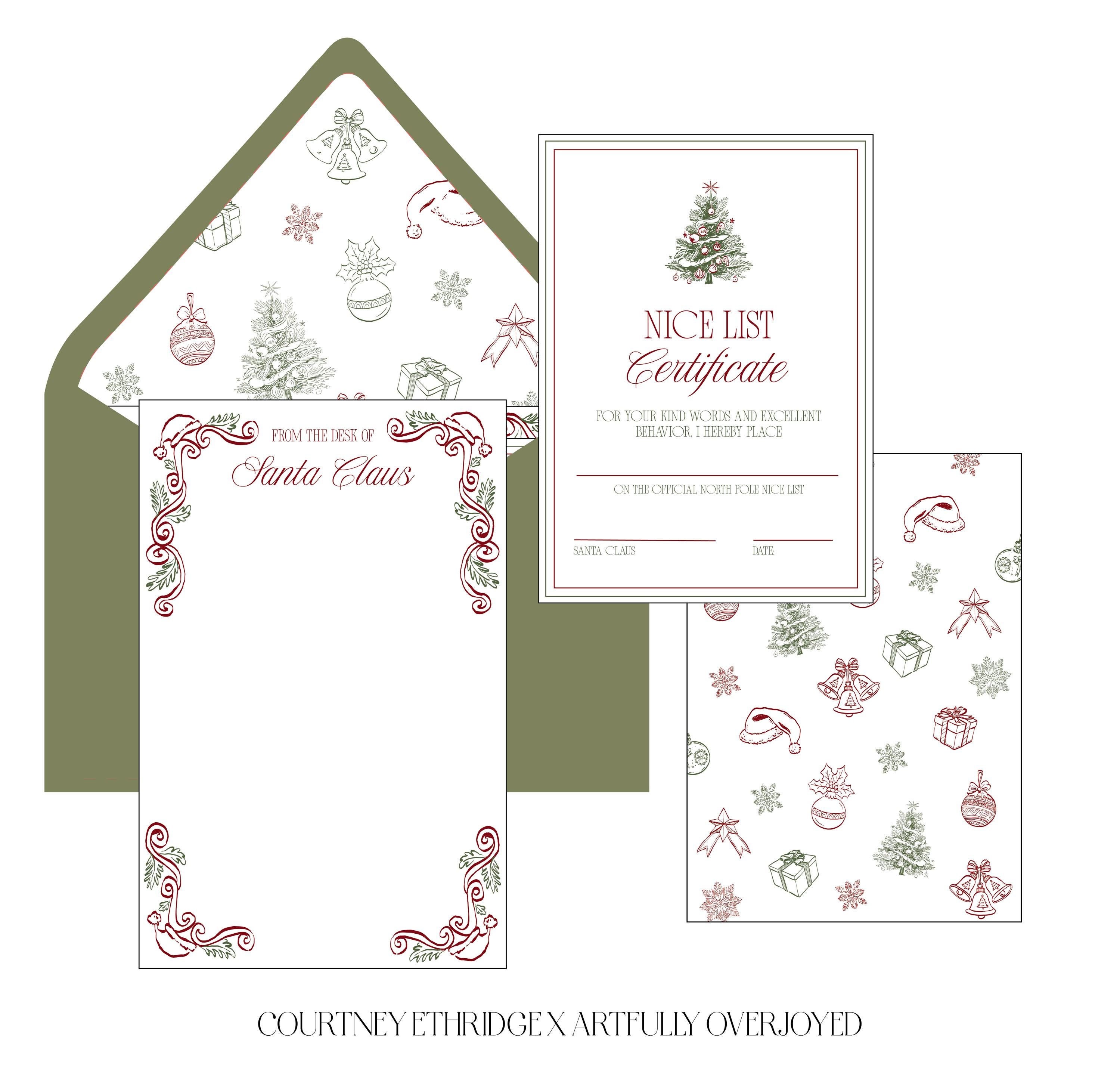 Personalized Handwritten Letter From Santa, Custom Calligraphy ...