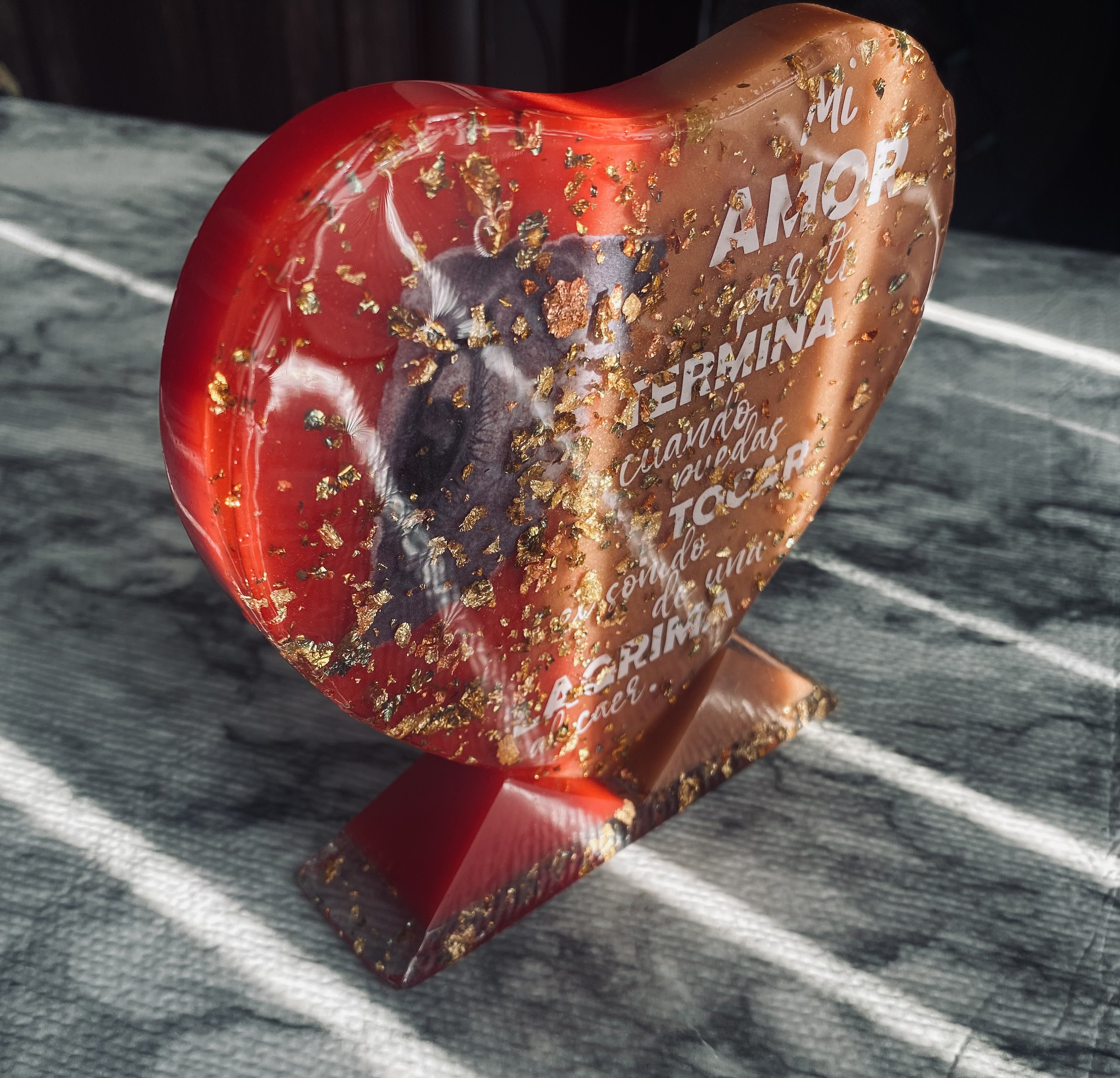 Heart Shaped Resin Photo Frame Personalized Gift for Her and - Etsy