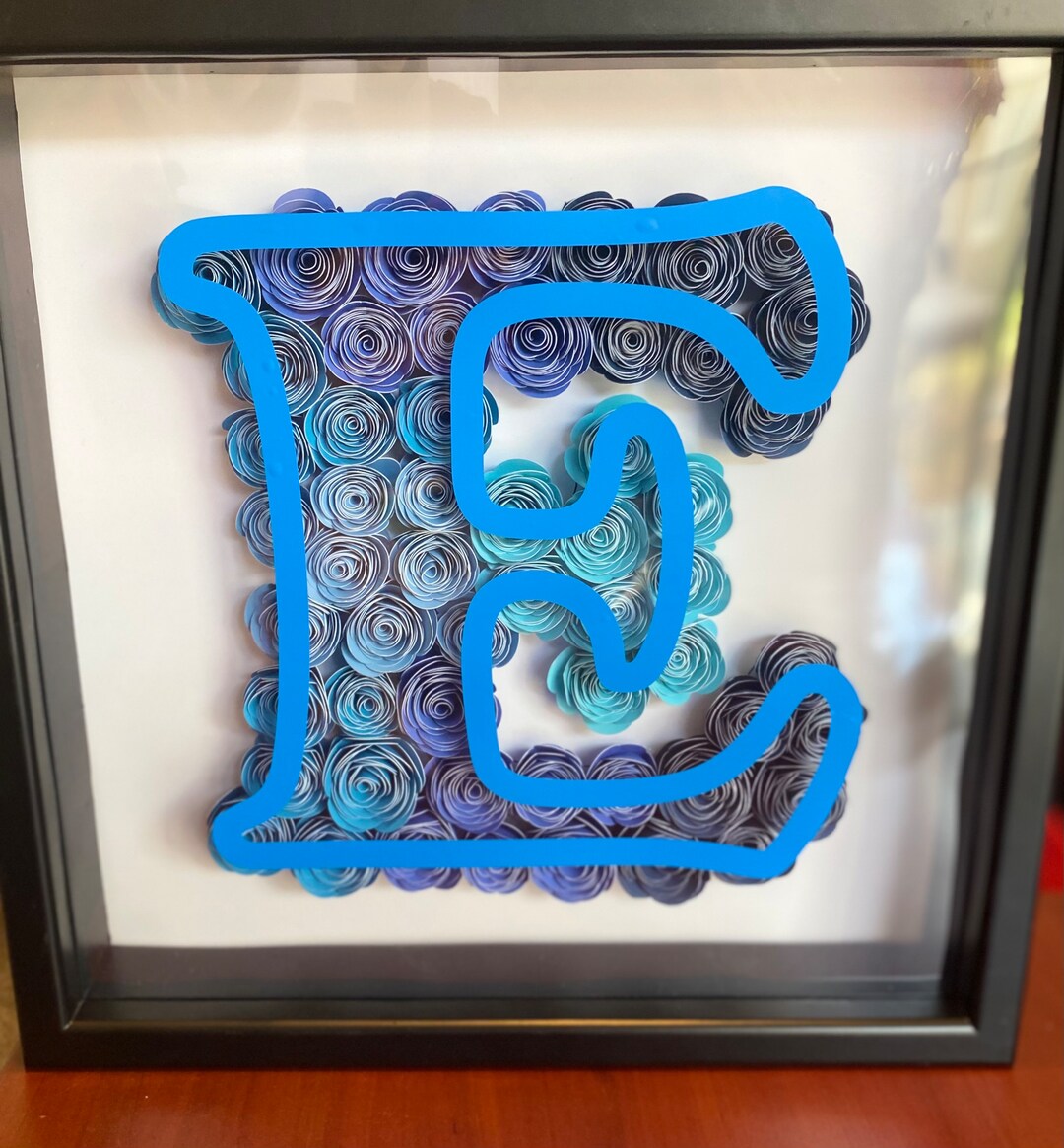 Personalized Shadow Box With Initial | Baby Girl Shadow Box | Memory ...