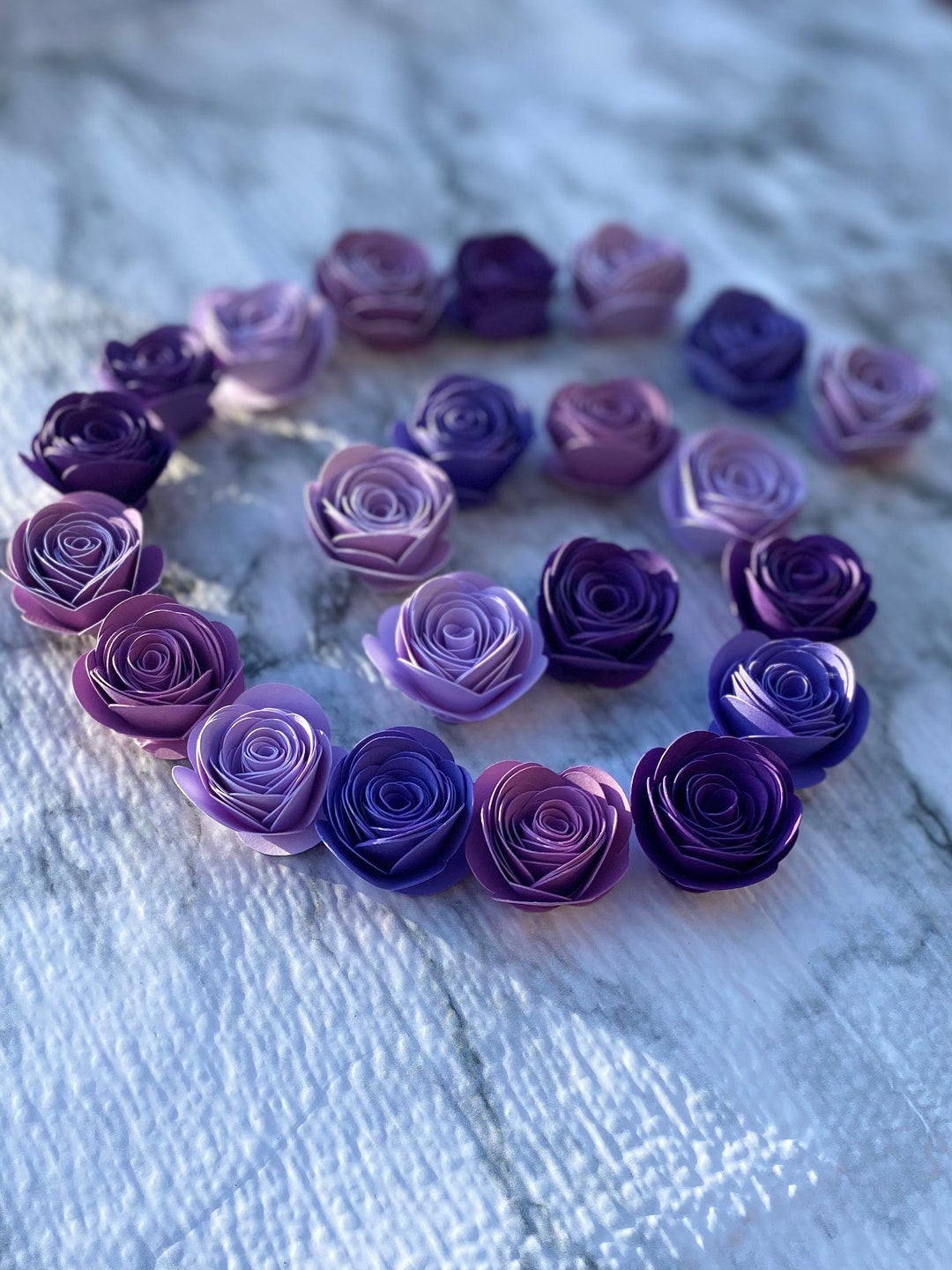 Purple Passion Rolled Paper Flowers | DIY Craft Kit - Etsy