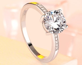 S925 Engagement Ring - Etsy