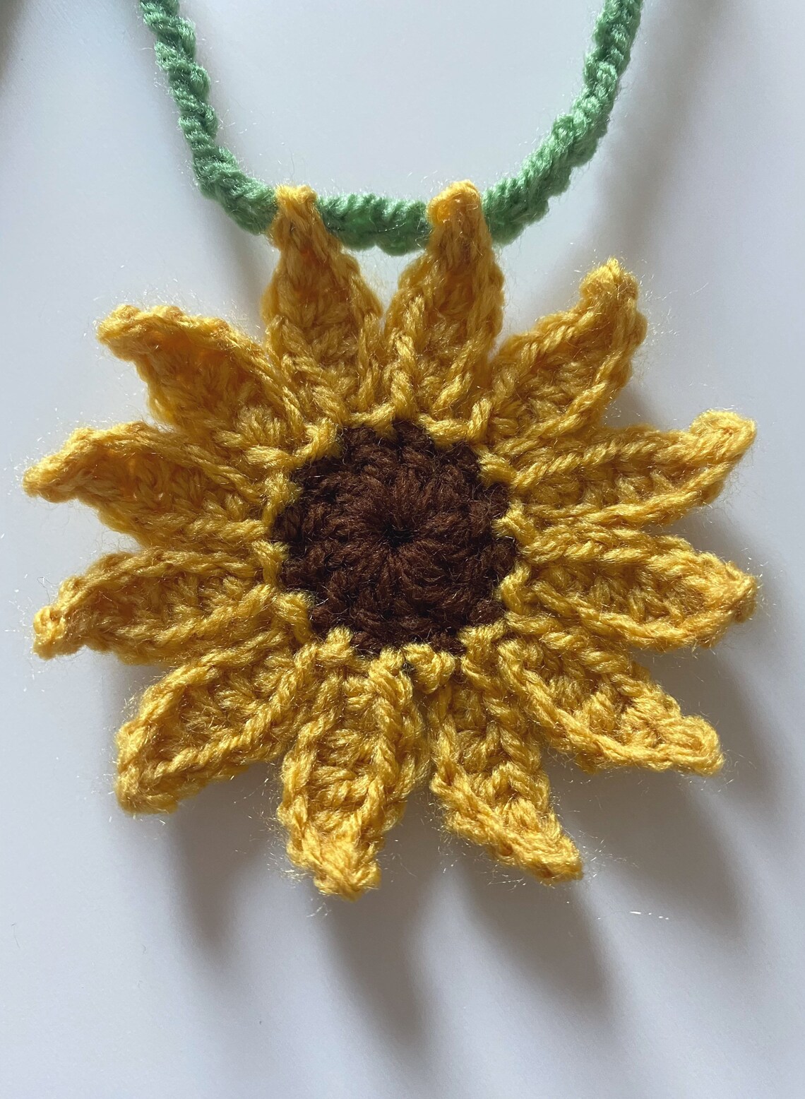 Handmade Crochet Sunflower Leaf Bunting | Flower Garland | Summer Decor ...