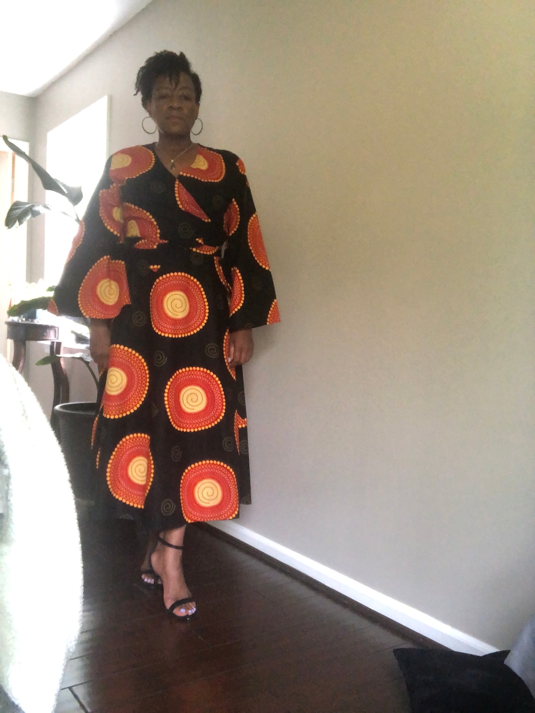 Beautiful, Elegant and Bold African Dress With Bell Sleeves - Etsy