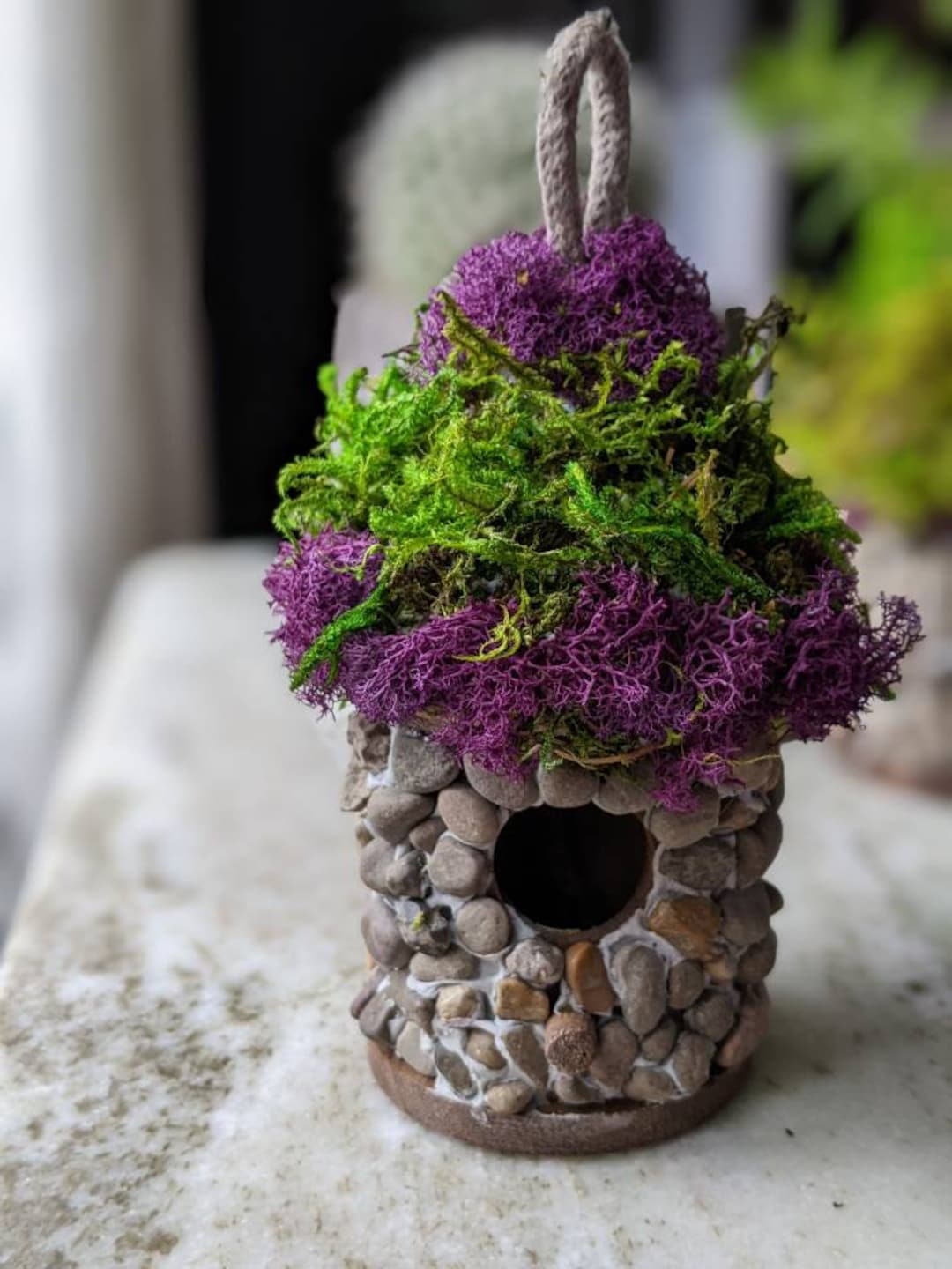 Stone Birdhouse - Charming Small Storybook Birdhouse, Perfect Garden ...