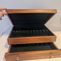 Elegant Wooden Tabletop Cutlery Box - Stylish and Functional Dining ...