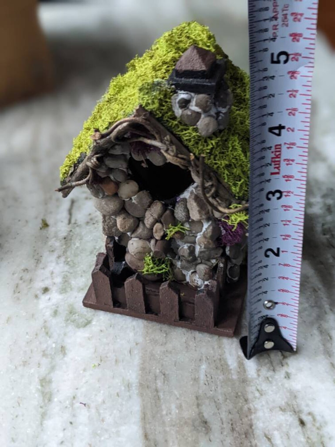 Mini Stone Cottage Birdhouse - Etsy