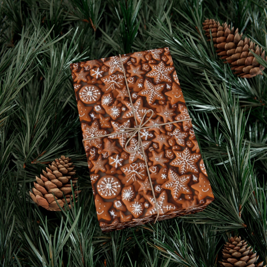 Ginger Bread Cookies Wrapping Paper Christmas Wrapping Paper - Etsy