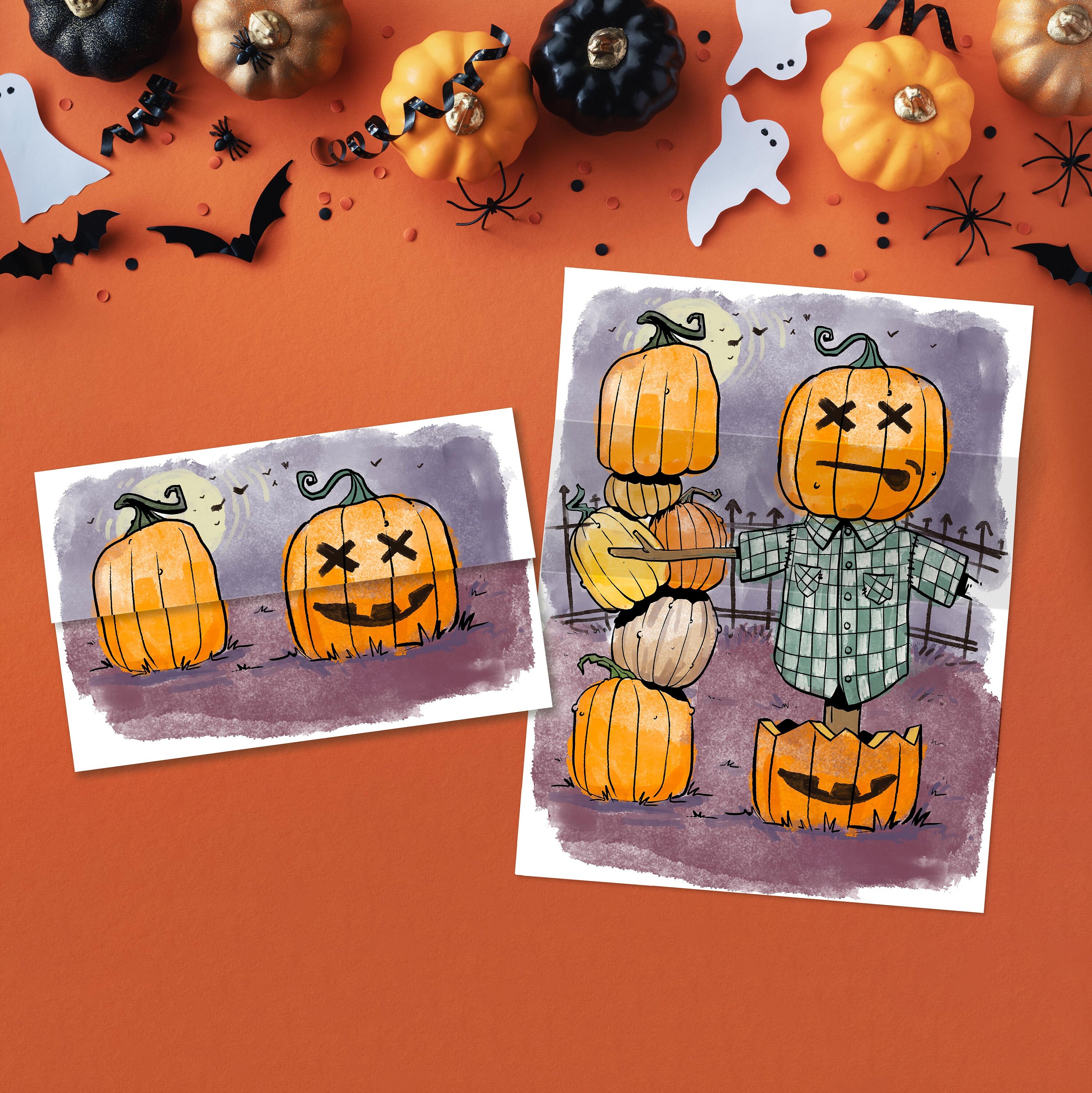 INSTANT DOWNLOAD : Pumpkin Surprise Stacked 01 / Interactive - Etsy