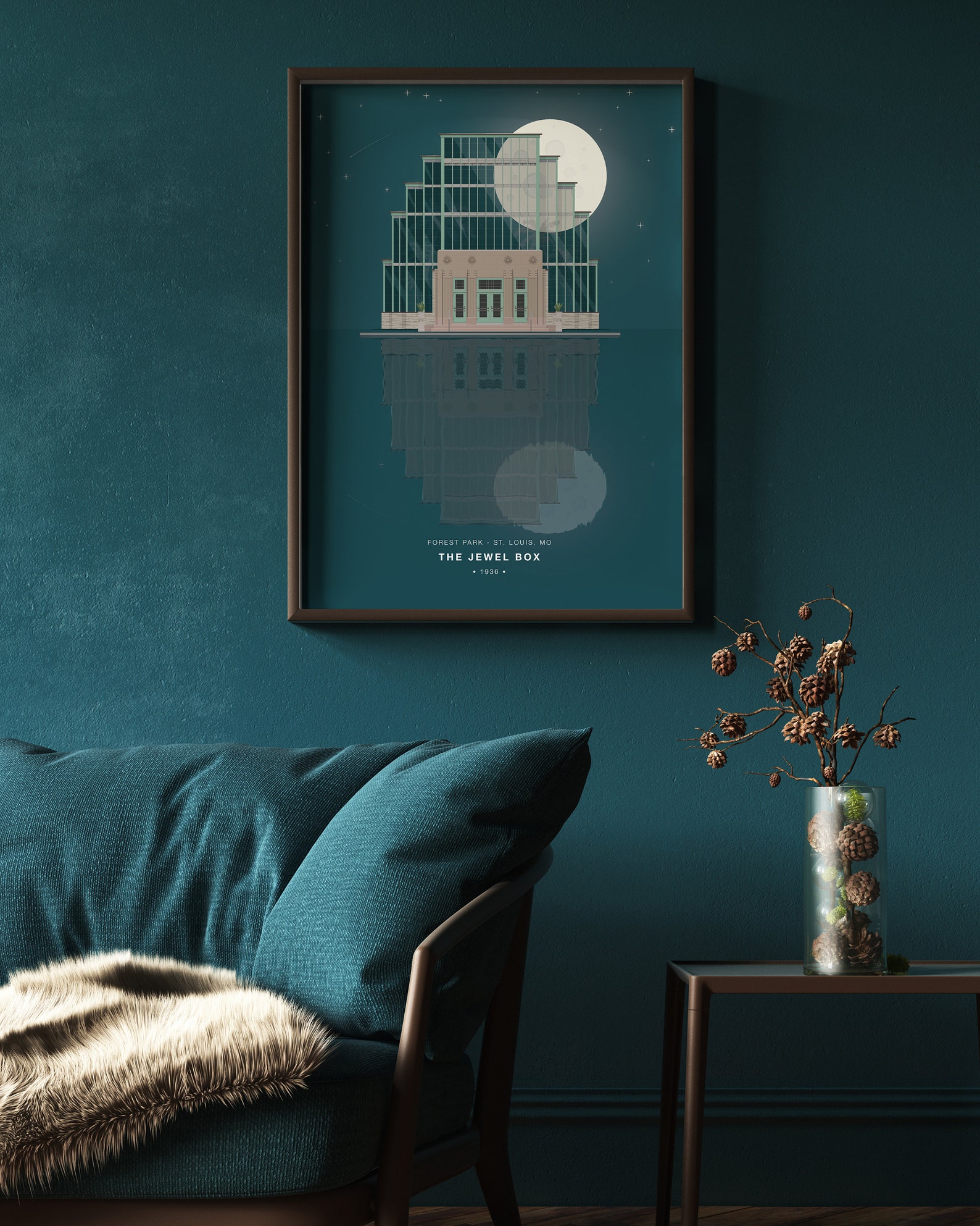 Jewel Box - FULL MOON EDITION - St Louis Print, Forest Park, St Louis ...
