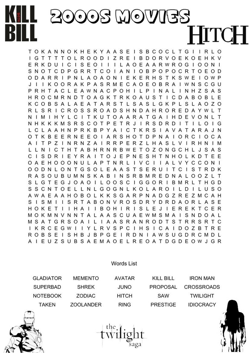 Fun Word Search Printable Pack-fun Decade Word Scramble Printable-music ...