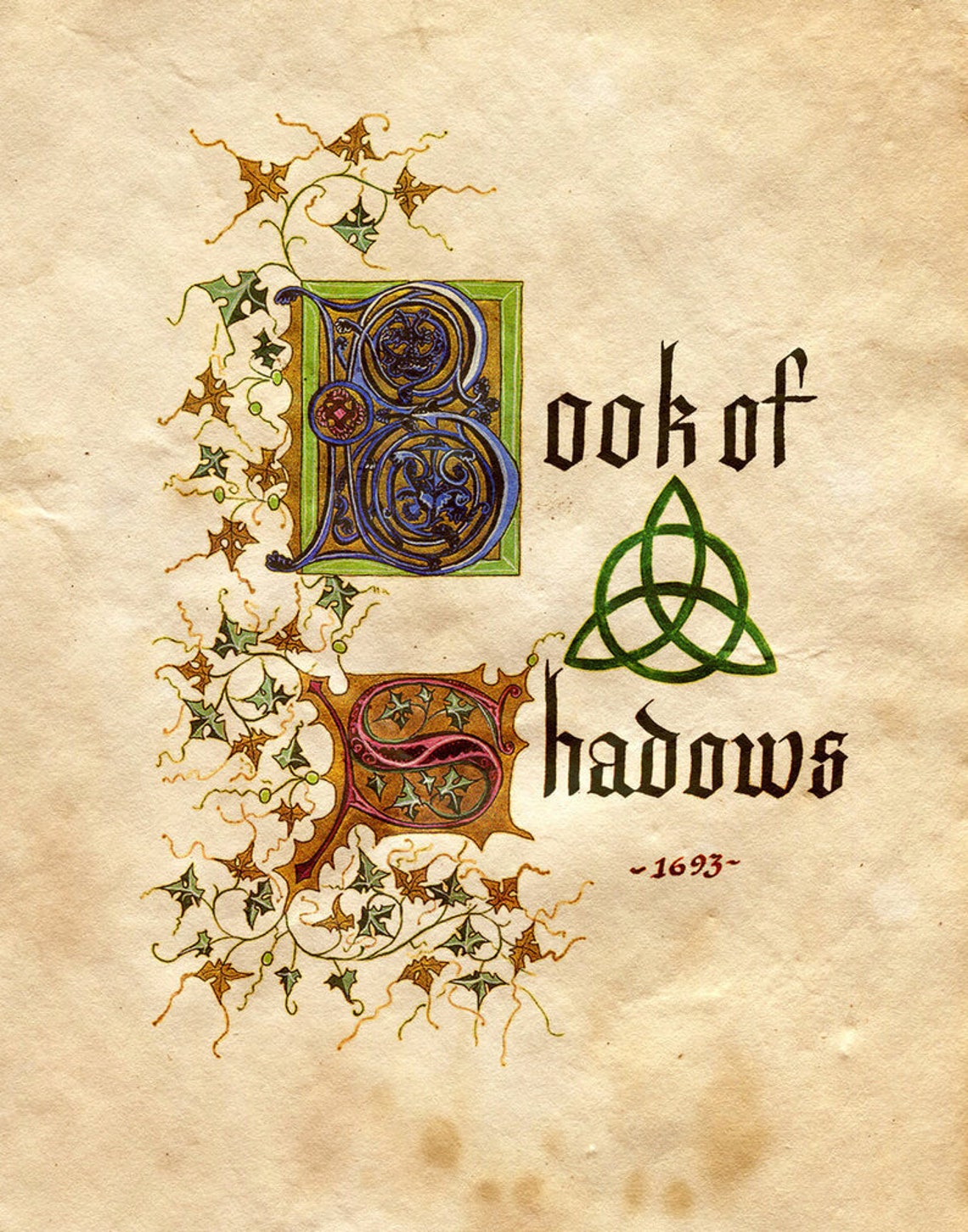 Charmed Book of Shadows Replica instant Printable Download - Etsy