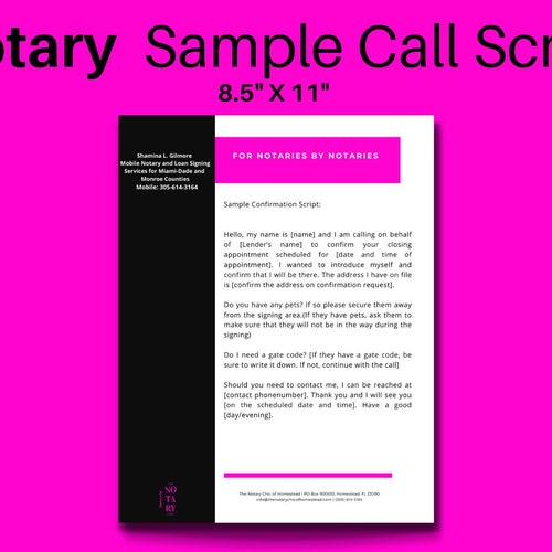 Notary Marketing Resume Template Loan Signing Agent - Etsy