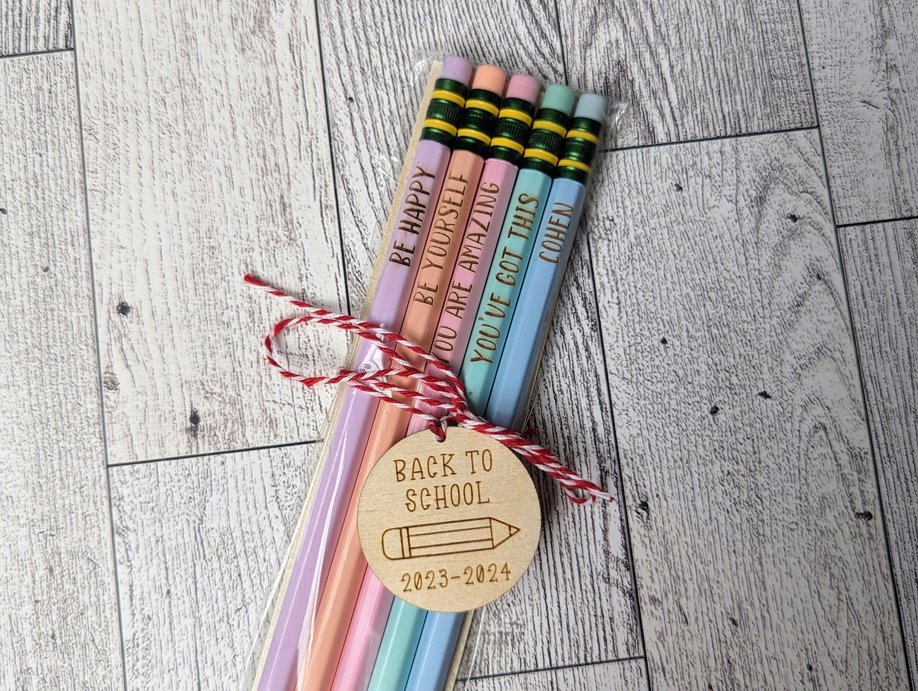 Personalized Affirmation Pencils - Encouragement Pencils - Back to ...