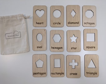 Wooden Flash Cards | Etsy