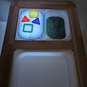 Flisat SMALL Acrylic Light Insert - Flisat Insert for Trofast Bin ...