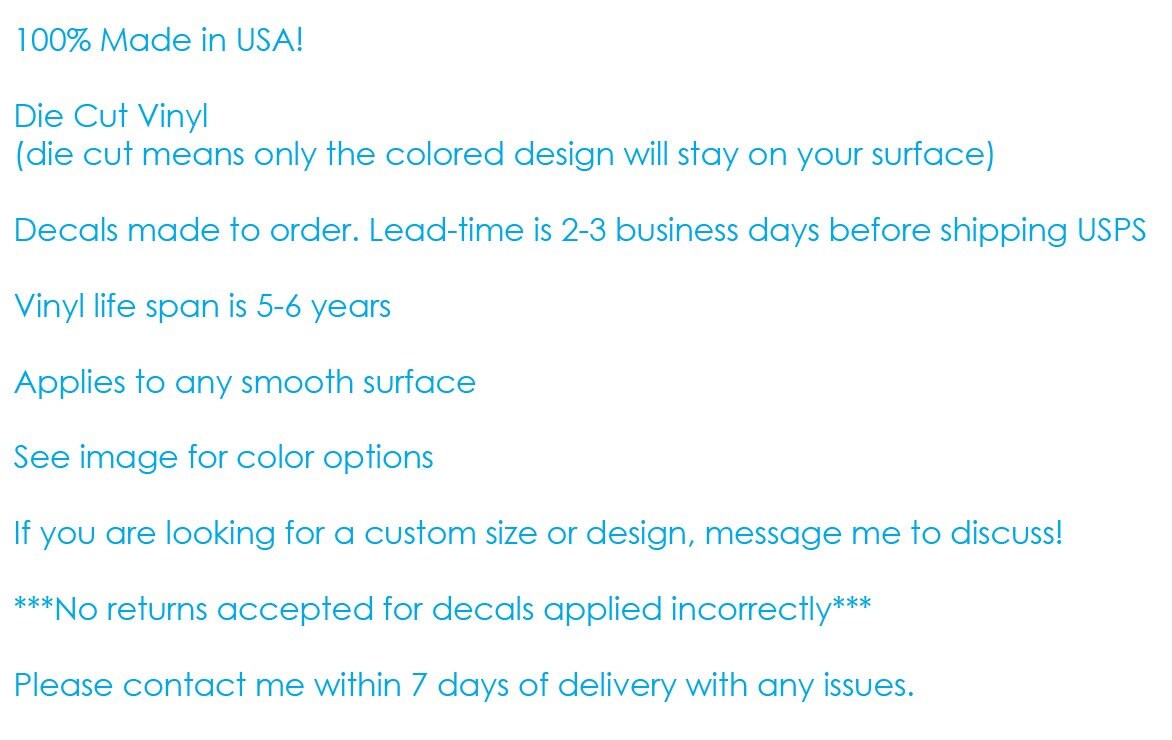 Vinyl, Die Cut Decal, Flogrown - Etsy