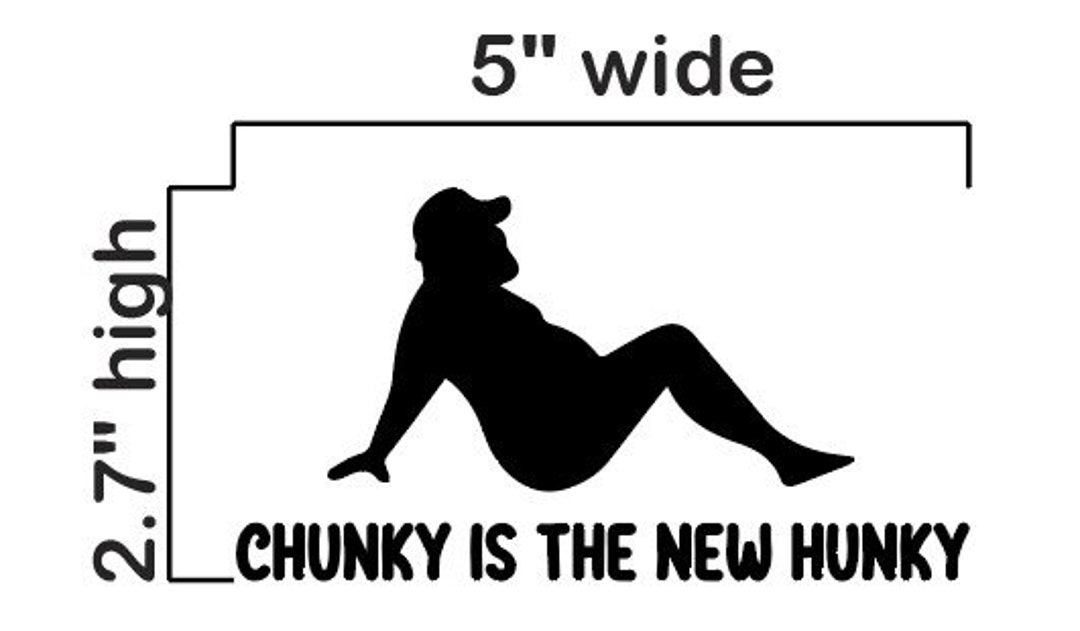 Chunky, Hunky, Dad, Bod, Humor, Vinyl, Decal, Sticker - Etsy