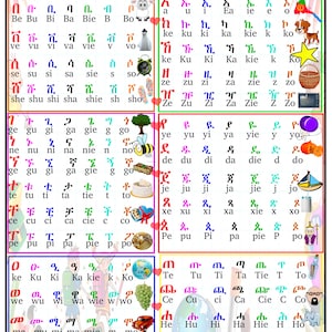 Digital Tigrinya Alphabet Poster/ Downloadable Banner - Etsy UK