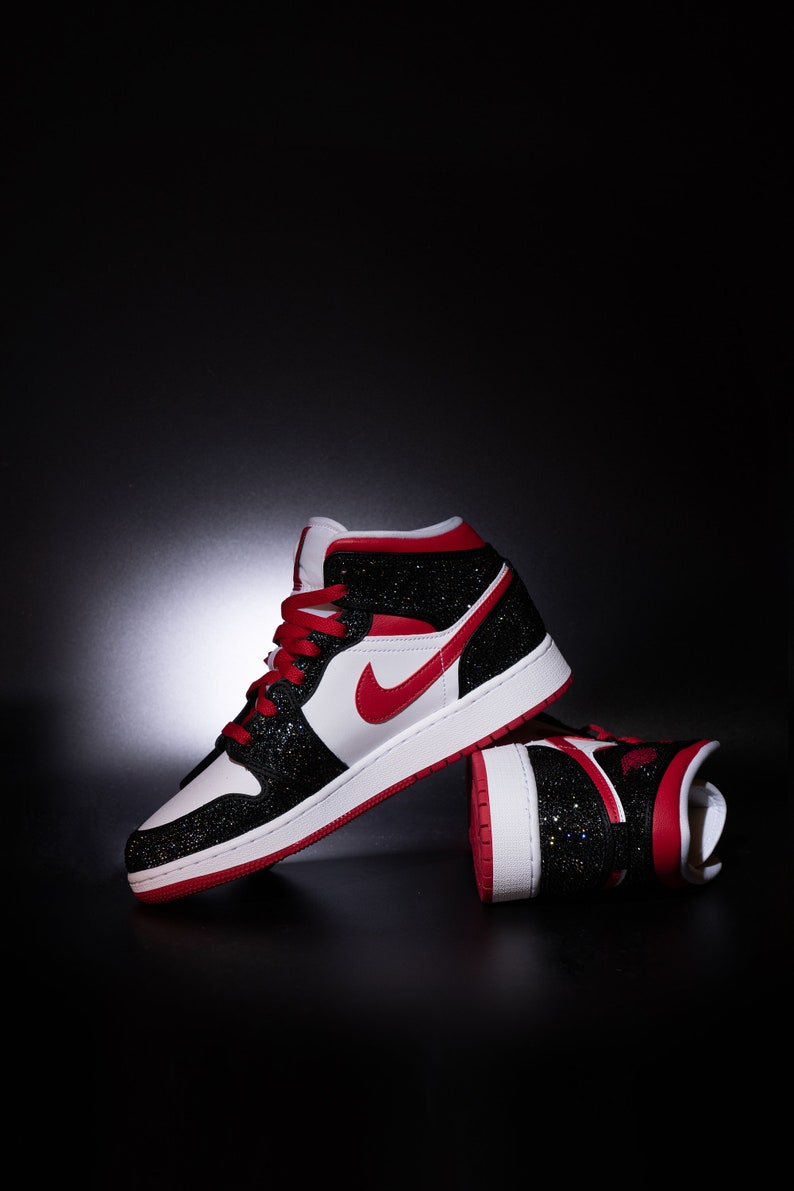 Custom Air Jordan 1 With Swarovski Crystals - Etsy