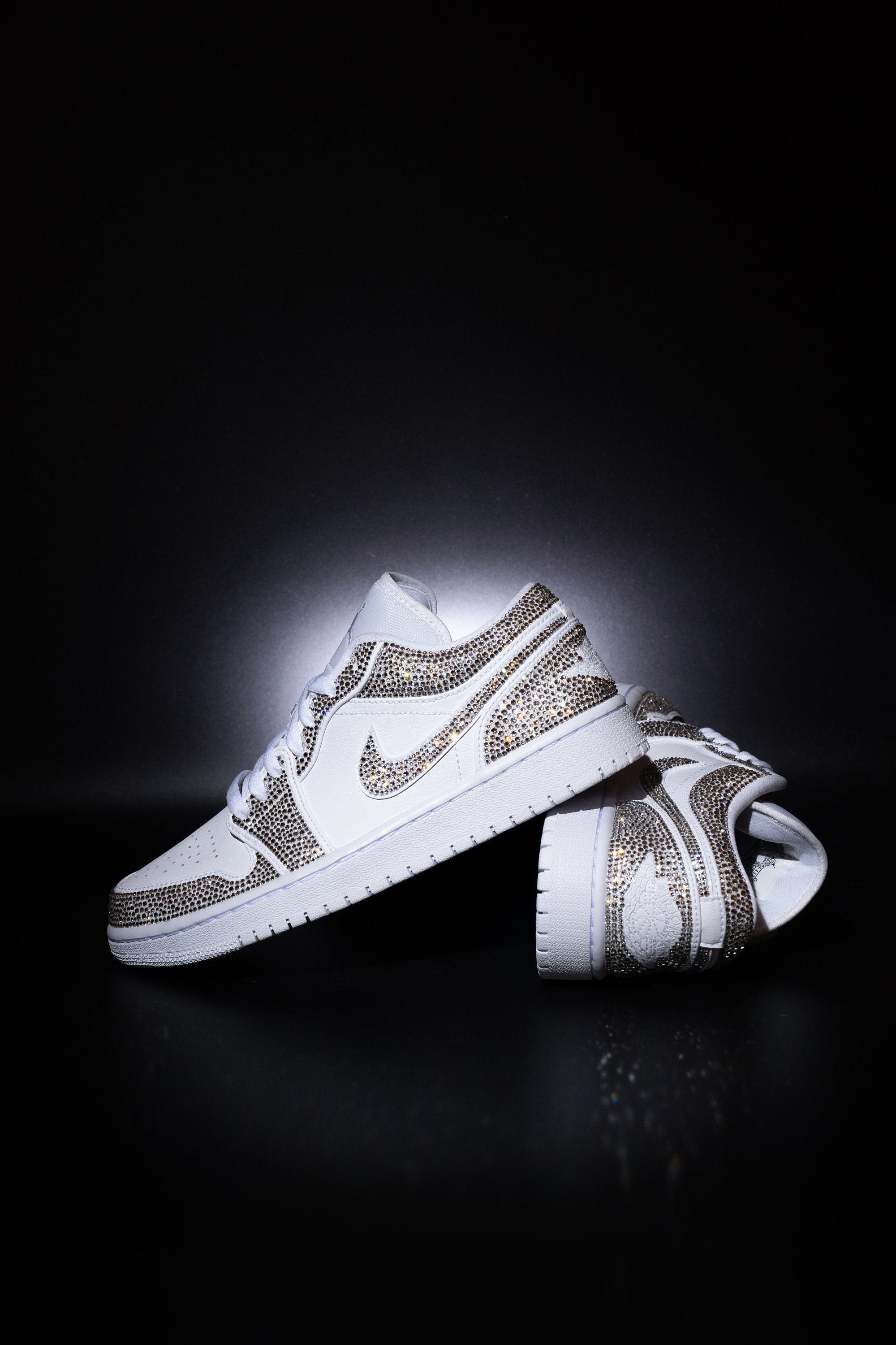 Air Jordan 1 With Austrian Crystals. Custom Sneakers. Bridal Sneakers ...