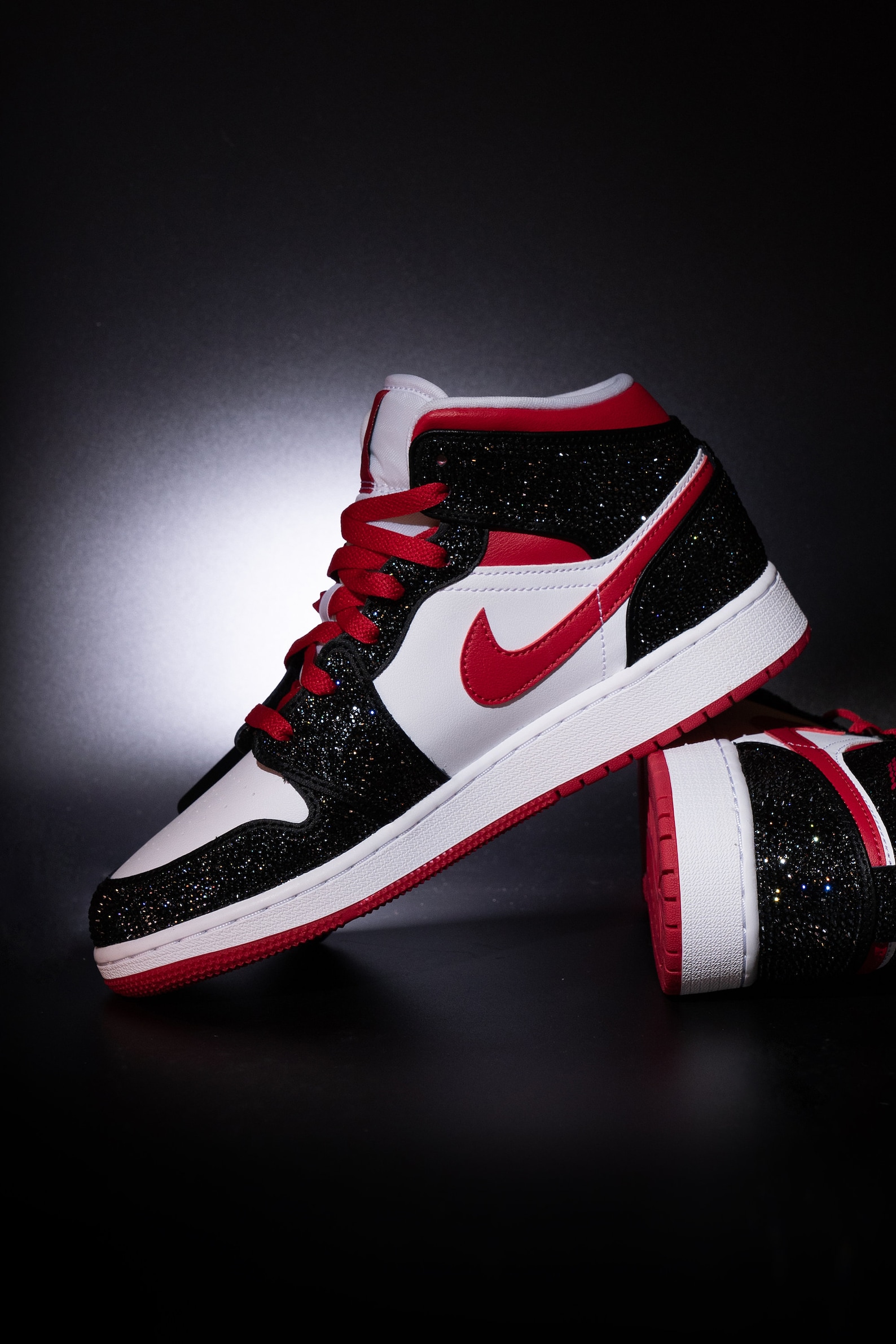 Custom Air Jordan 1 with Swarovski Crystals | Etsy